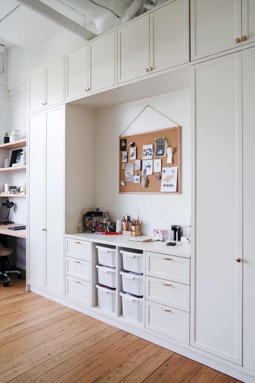 20 Office Craft Room Combos: Design, Organization & Inspiration · Artsy ...