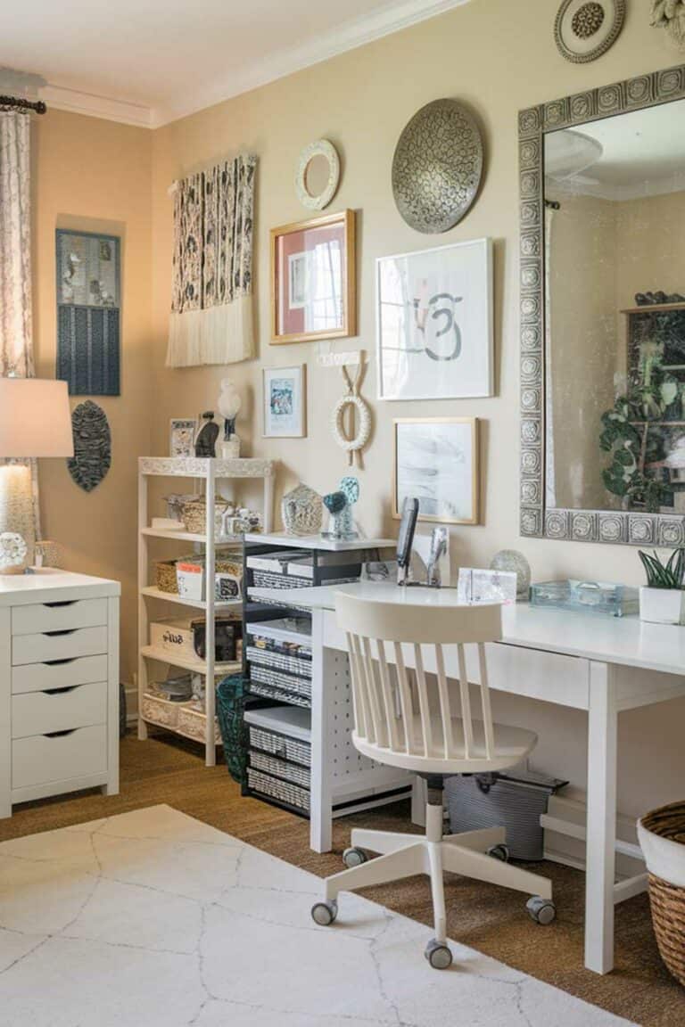 20 Office Craft Room Combos: Design, Organization & Inspiration · Artsy ...