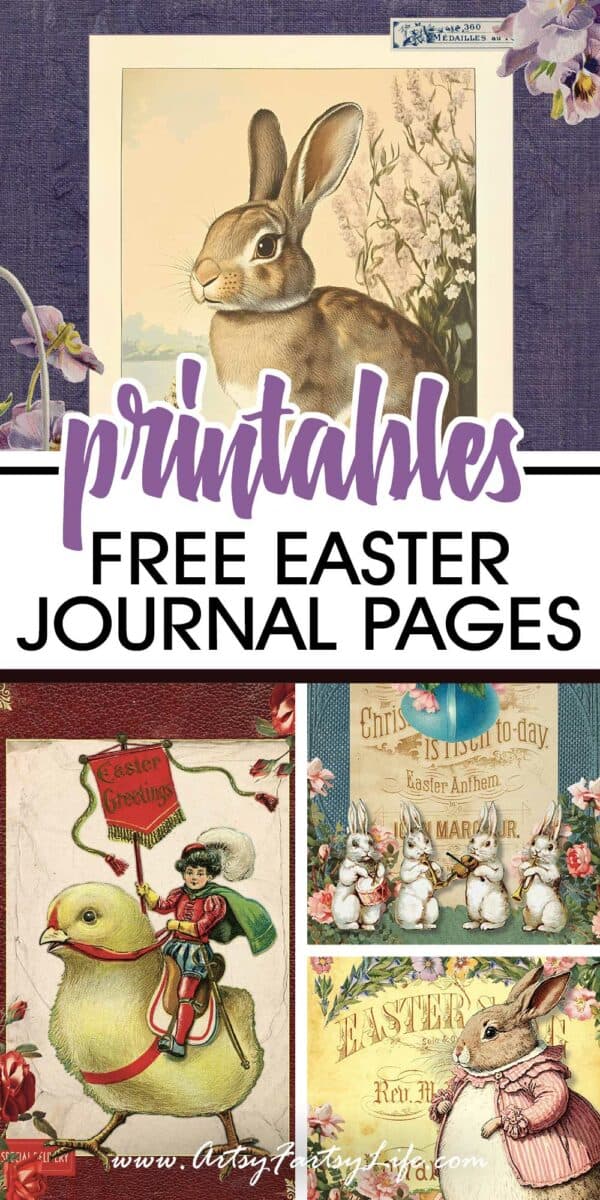 5 Free Printable Easter Journal Pages – Beautiful Spring Ephemera ...