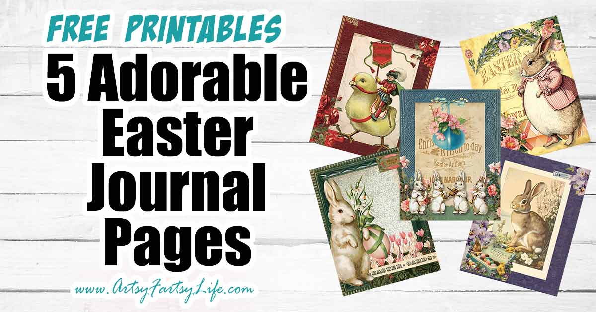 5 Free Printable Easter Journal Pages – Beautiful Spring Ephemera ...