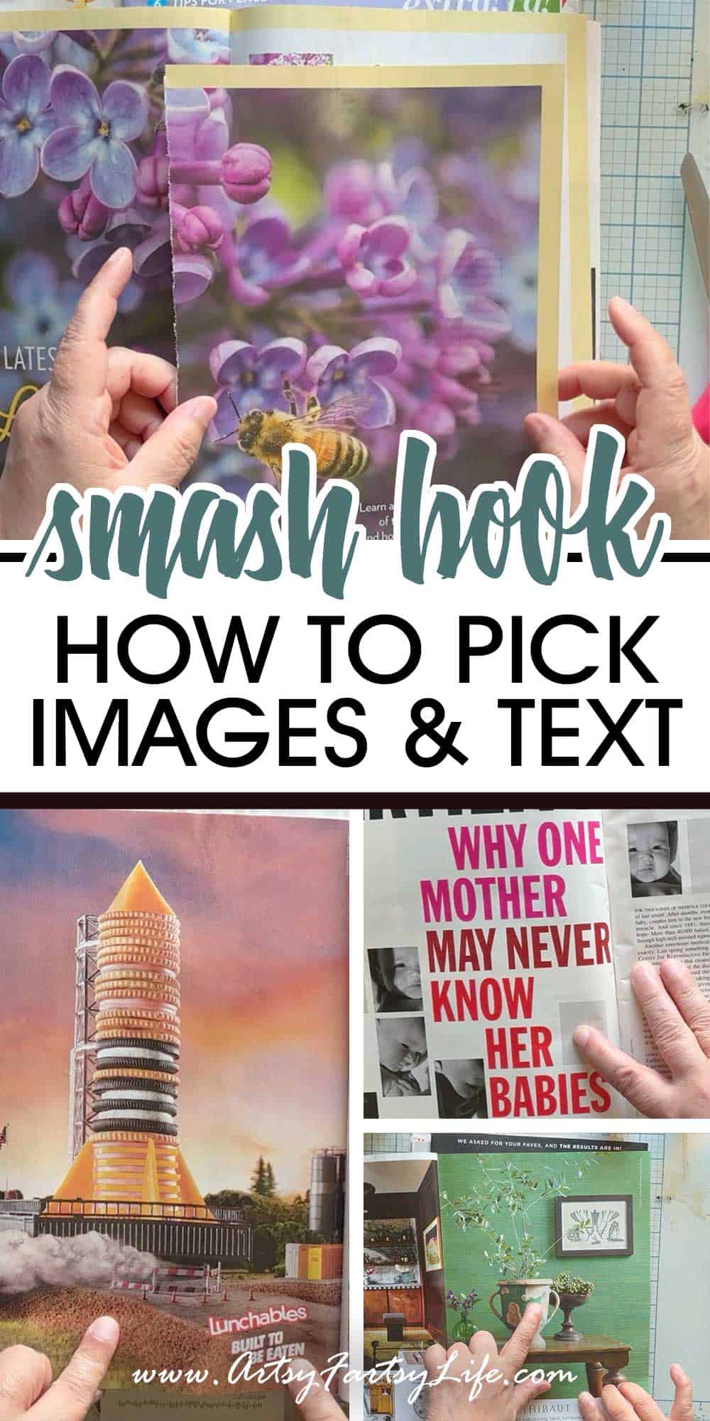 How to Pick Images and Text for Your Smash Book · Artsy Fartsy Life