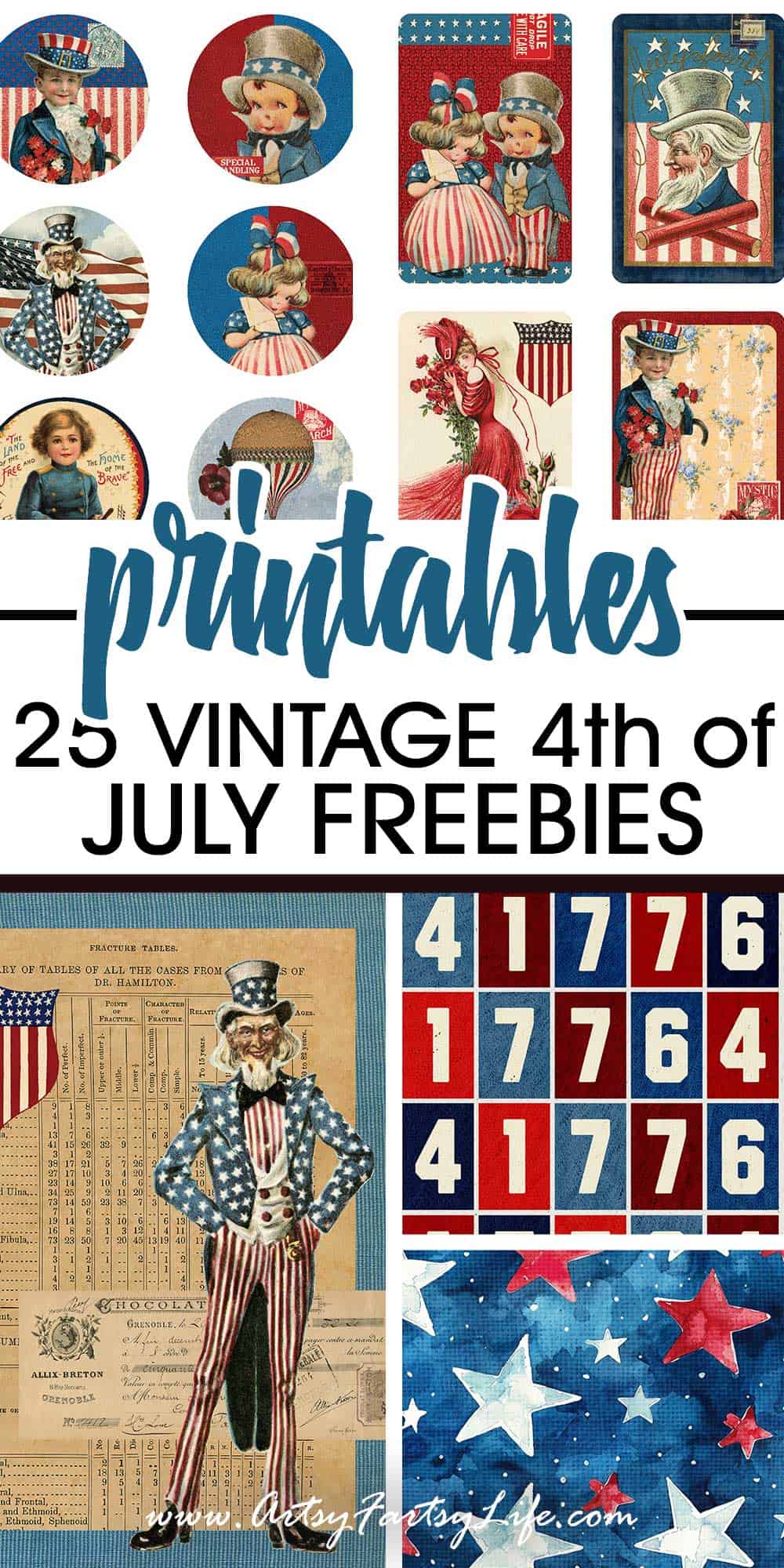 25+ 4th of July Printables - Get Your Summer Crafting On! · Artsy ...