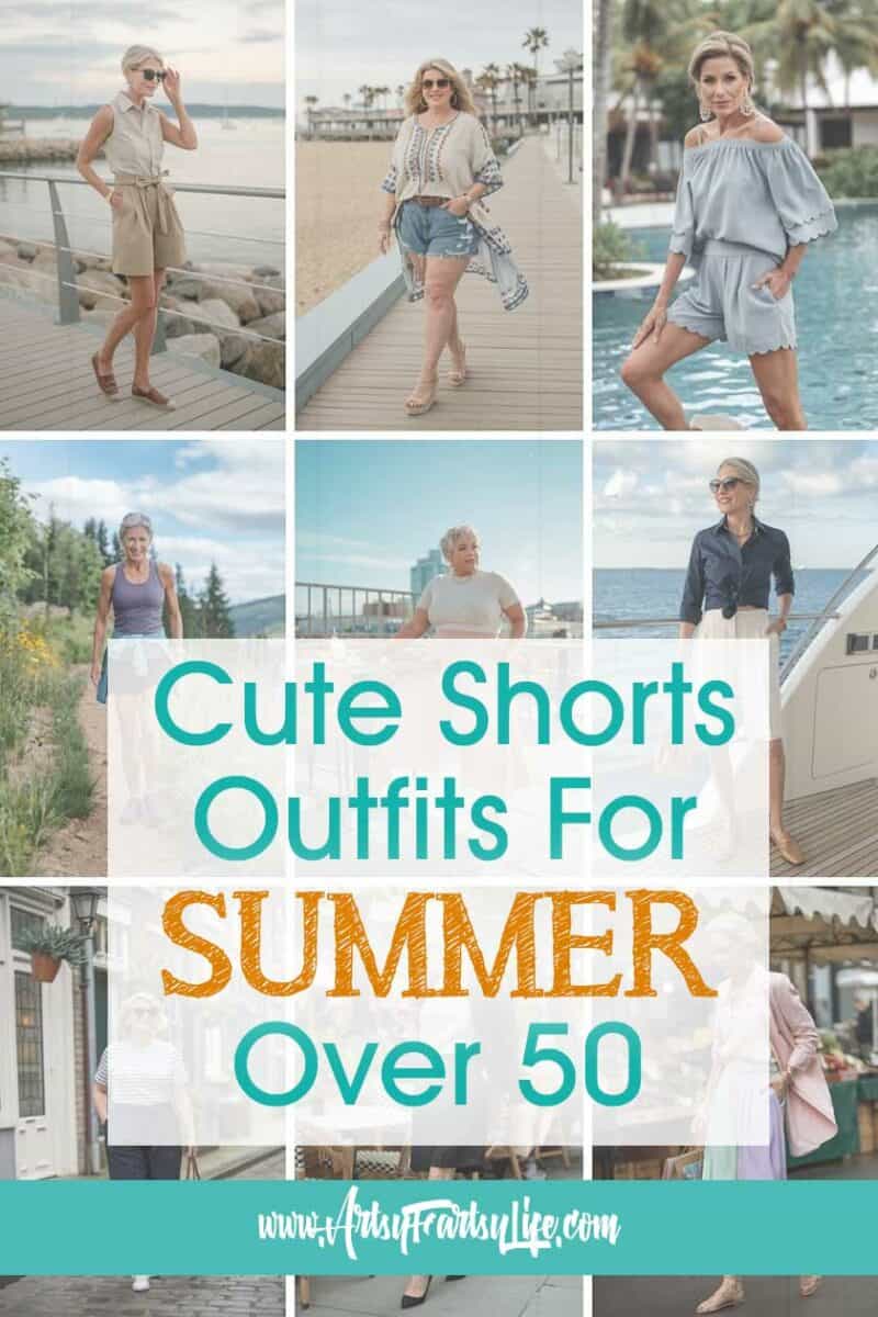 15 Stylish Summer Shorts Outfits for Women Over 50 · Artsy Fartsy Life