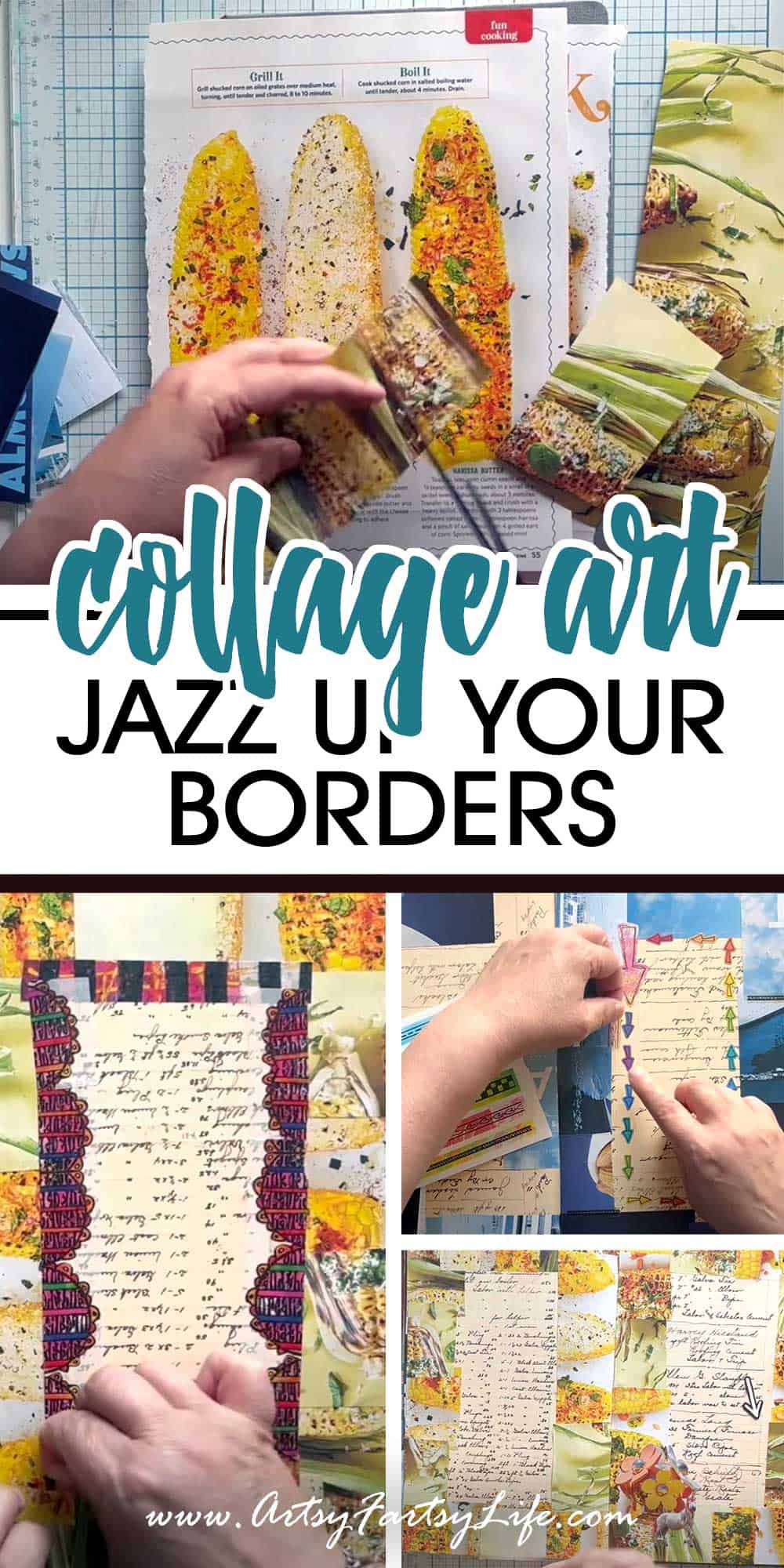 3 Ways To Jazz Up Your Magazine Collage Borders · Artsy Fartsy Life