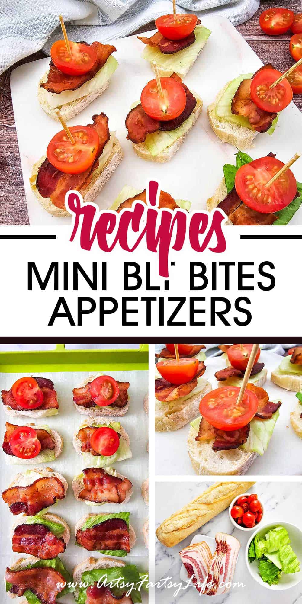 Tiny Little BLT Appetizers - Great For Parties! · Artsy Fartsy Life