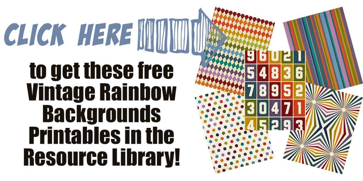 Vintage Rainbow Background Papers - Free Printable · Artsy Fartsy Life