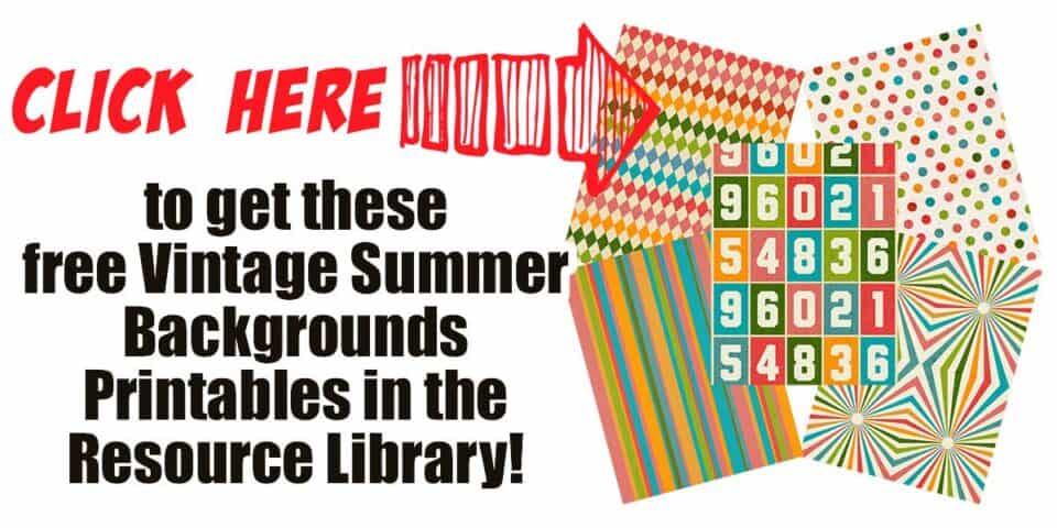 5 Vintage Summer Background Pages – Perfect for Journals, Mixed Media ...