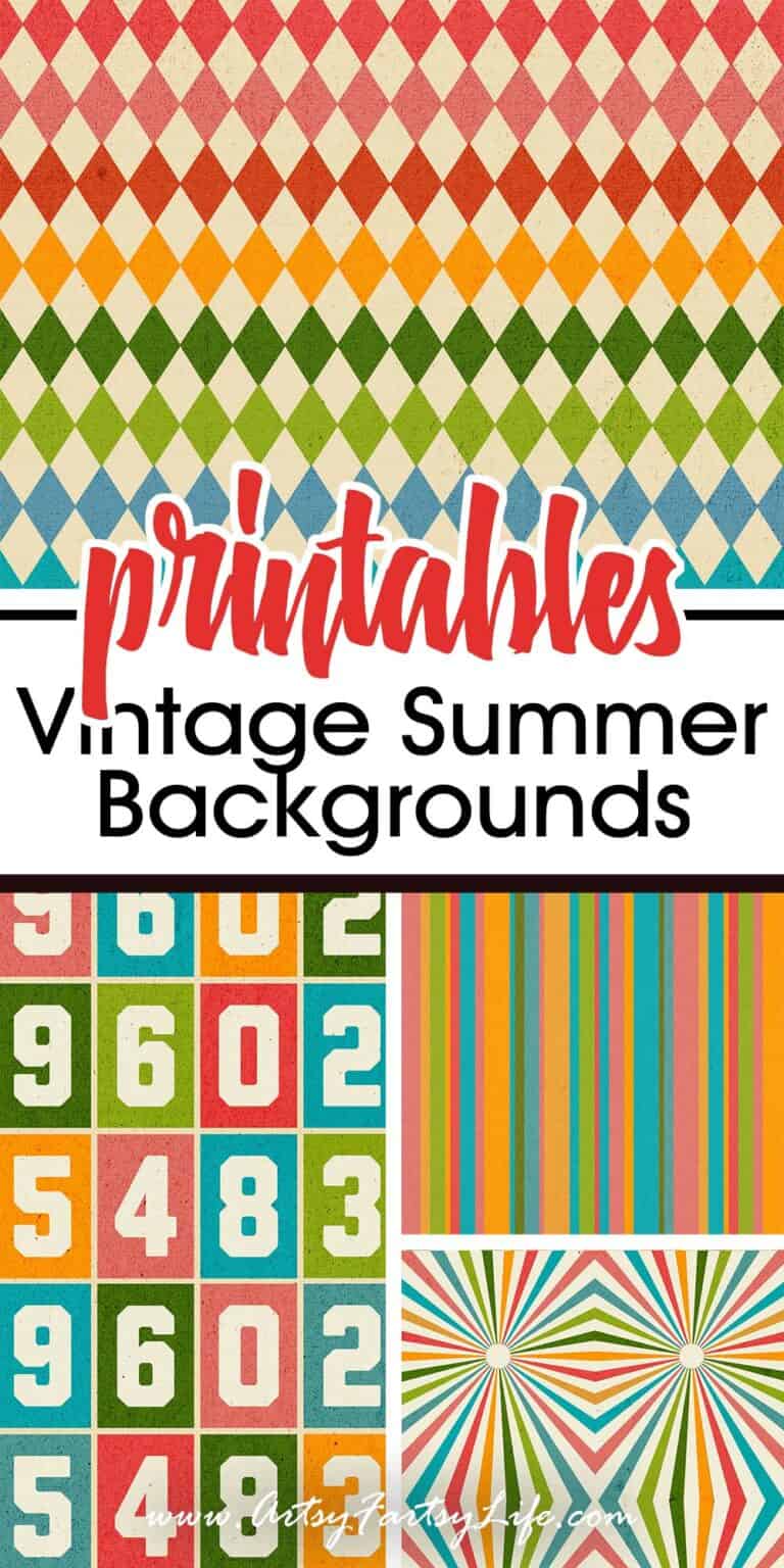 5 Vintage Summer Background Pages – Perfect for Journals, Mixed Media ...