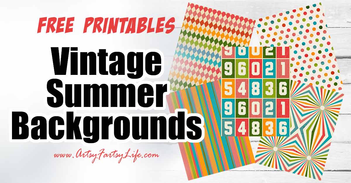 5 Vintage Summer Background Pages – Perfect for Journals, Mixed Media ...