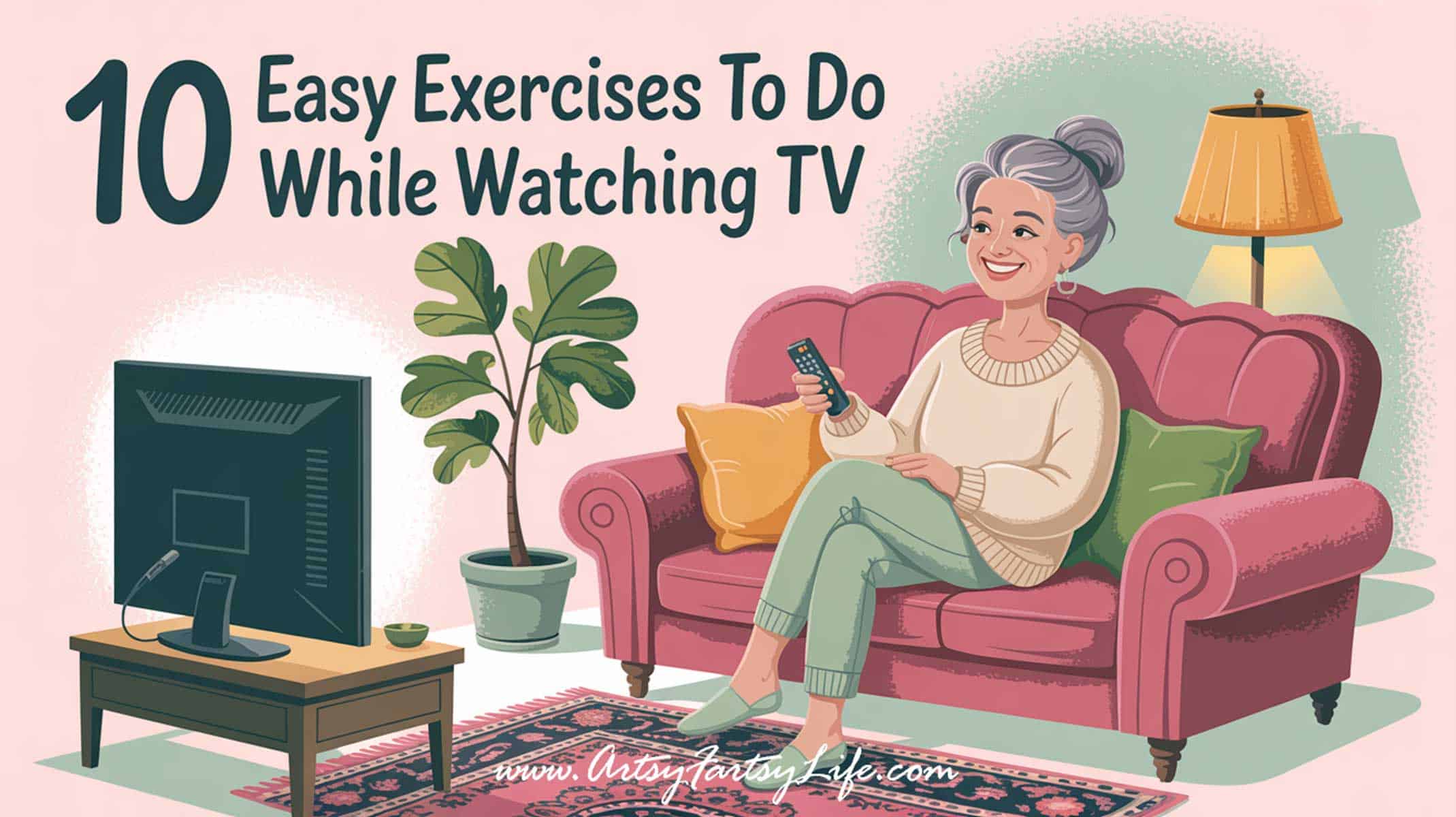 10 Easy Exercises to Do While Watching TV · Artsy Fartsy Life
