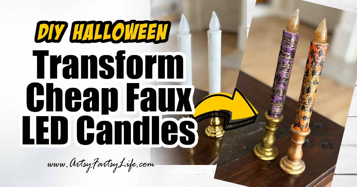 How to Transform Cheap Faux Candles into Spooky Season Showstoppers ...