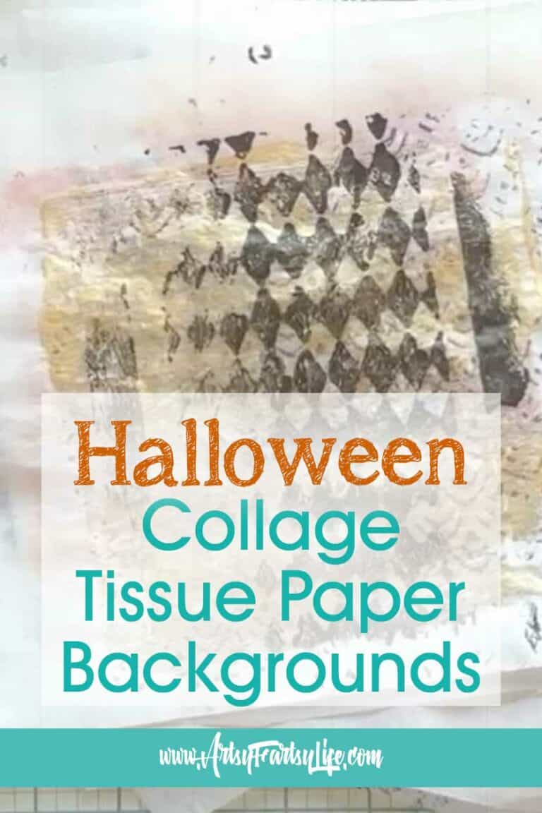 Spooktacular Halloween Collage Background Papers · Artsy Fartsy Life