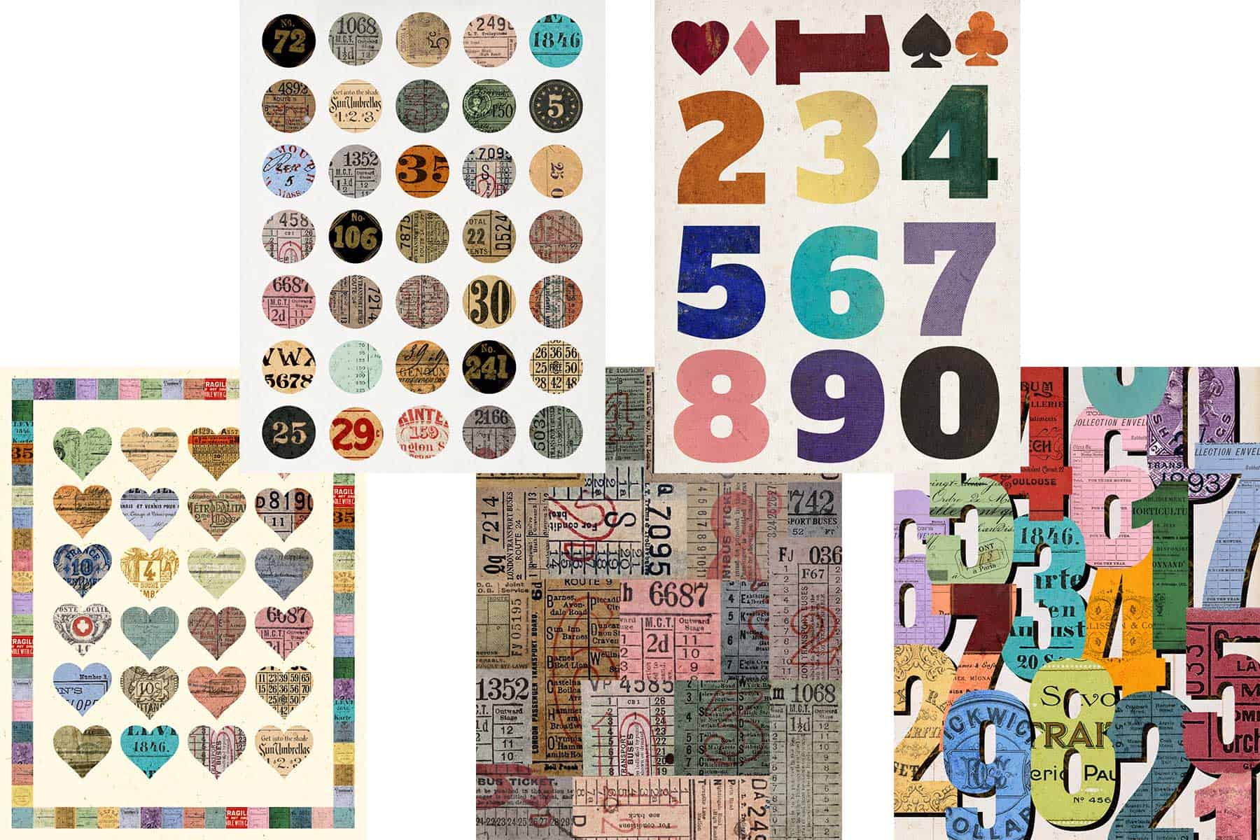 Free Vintage Number Ephemera & Backgrounds You’ll Love to Print · Artsy ...