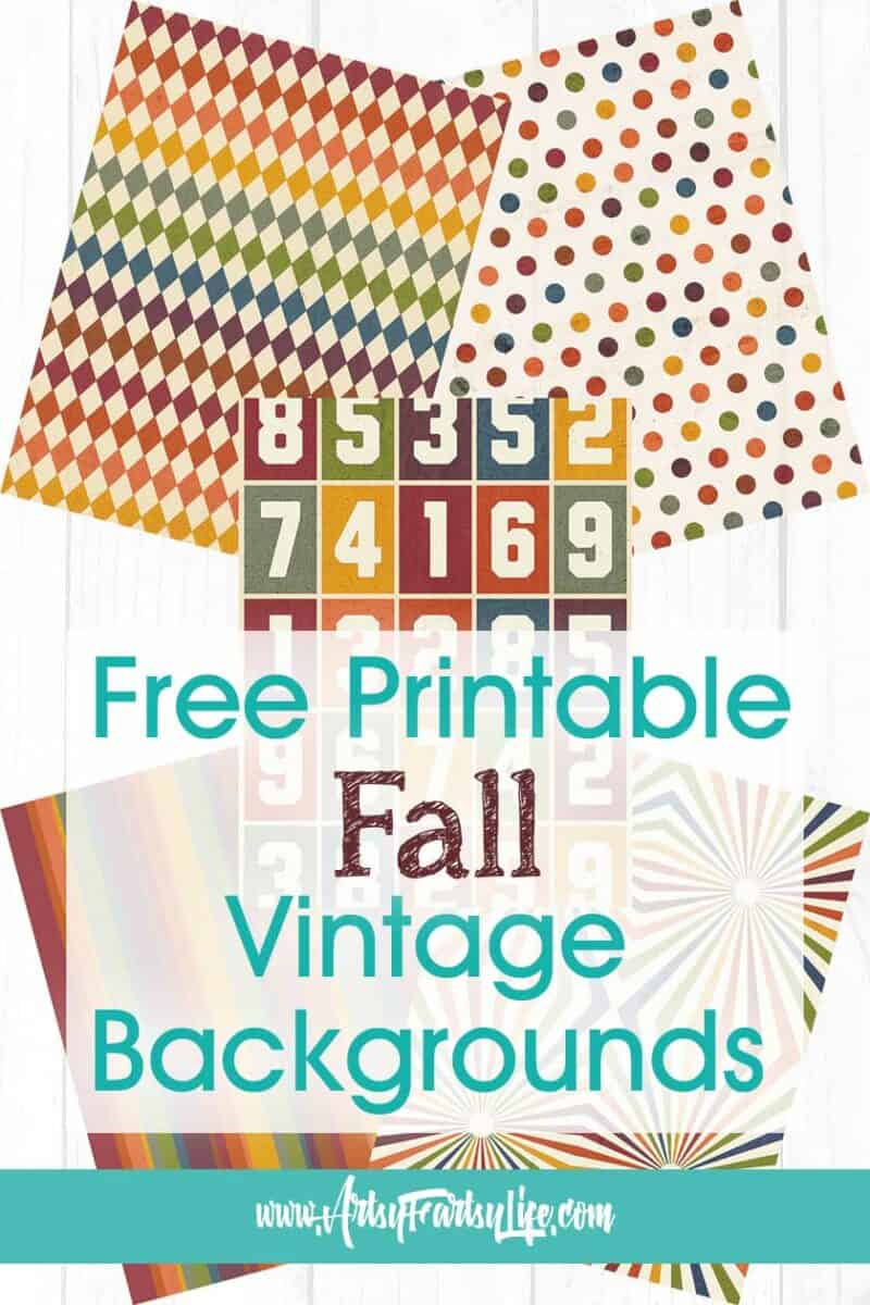 5 Free Printable Fall Collage Backgrounds for Junk Journals & Autumn ...