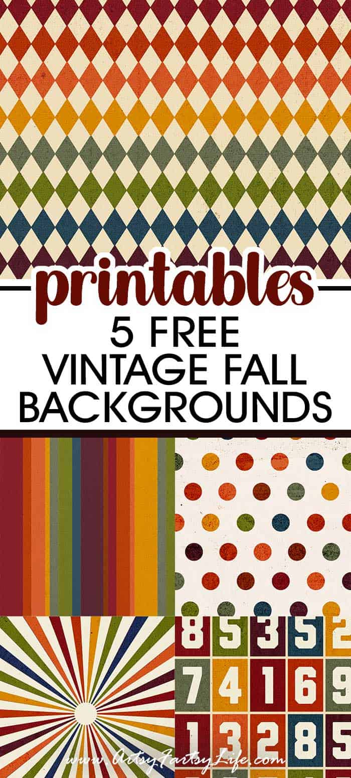 Fall in Love with These Free Retro Backgrounds · Artsy Fartsy Life