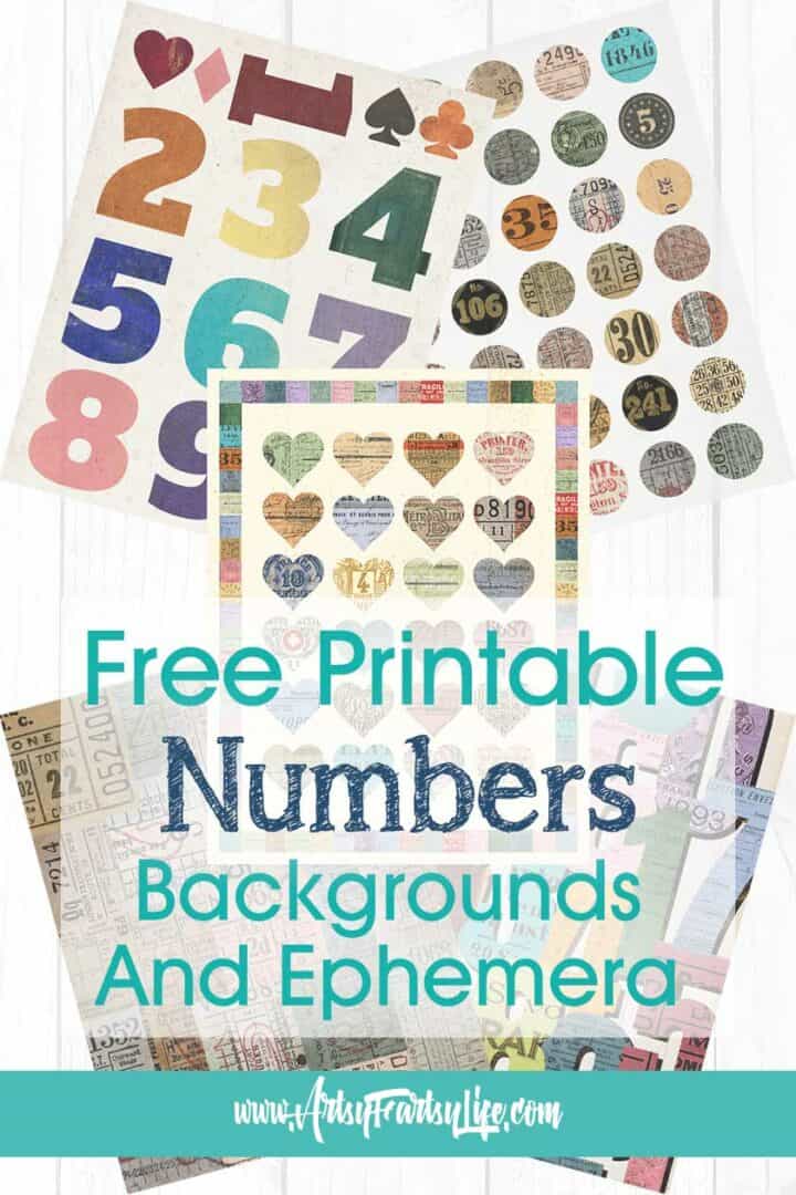 Free Vintage Number Ephemera & Backgrounds You’ll Love to Print · Artsy ...