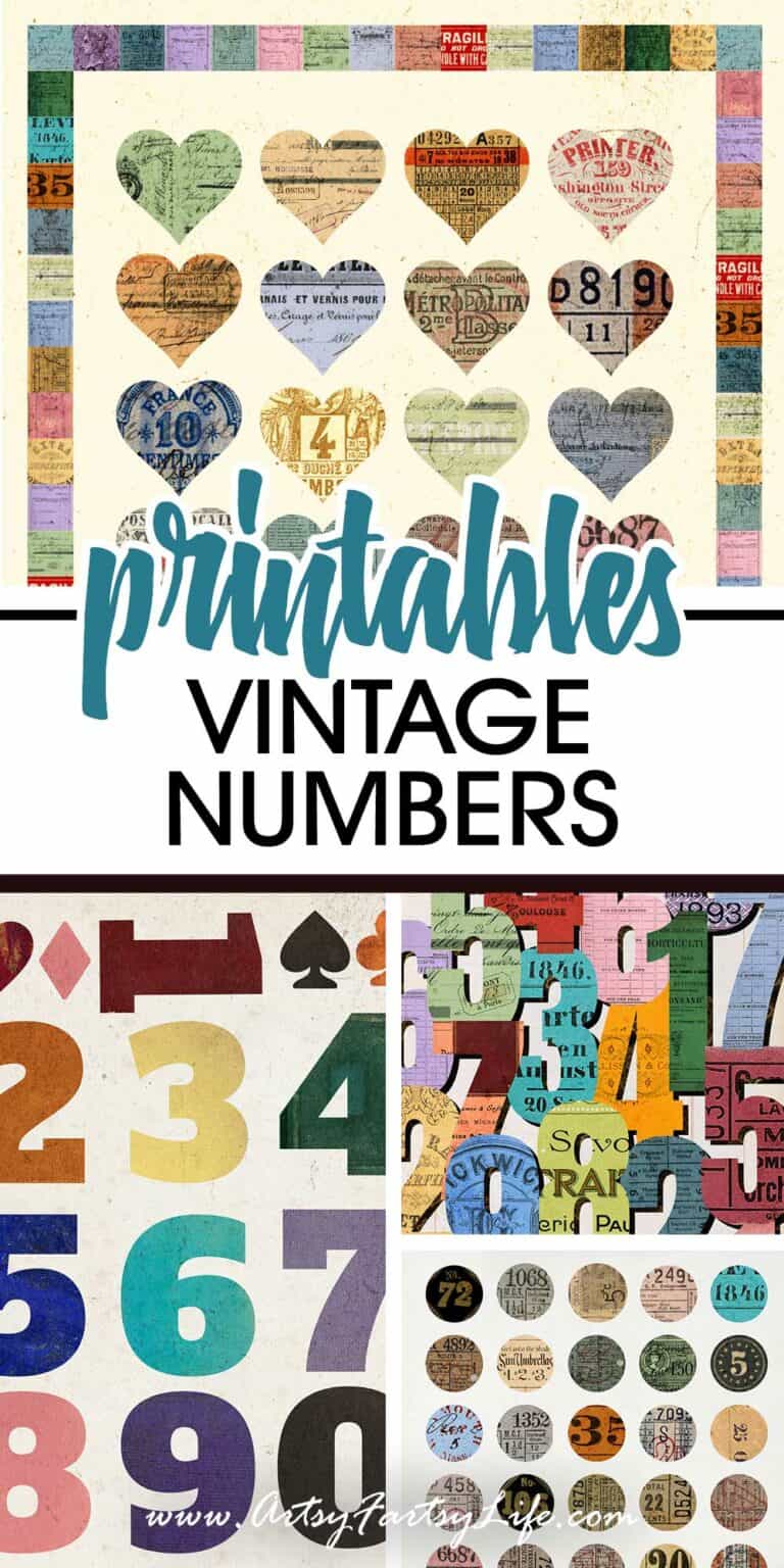 Free Vintage Number Ephemera & Backgrounds You’ll Love to Print · Artsy ...