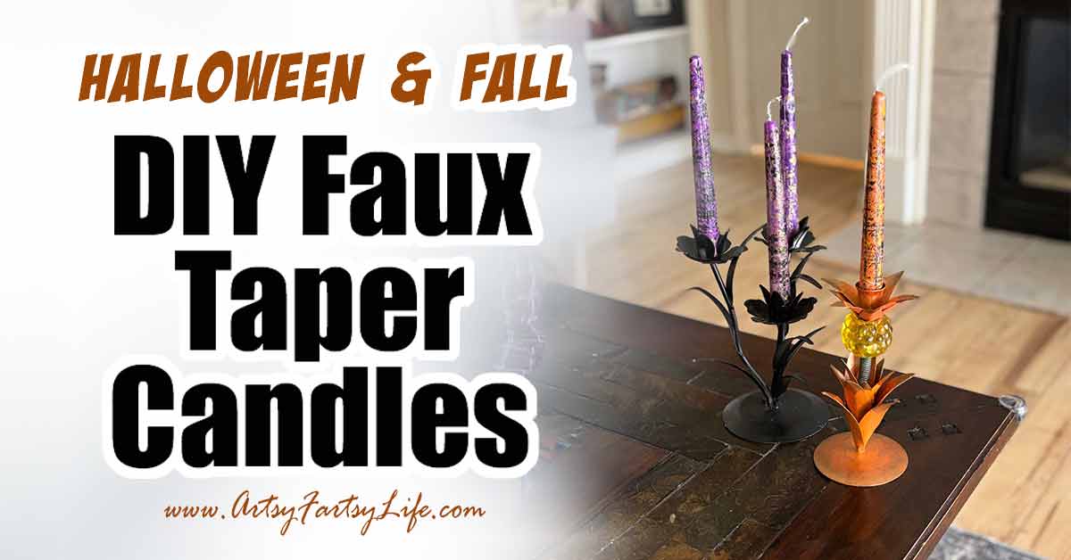 DIY Faux Taper Candles for Halloween & Fall: A Cozy + Crafty Glow-Up ...