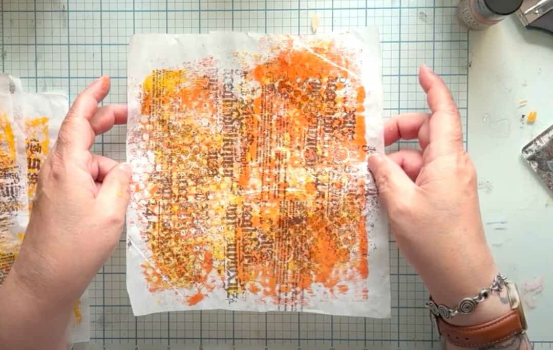 How to Make Gorgeous Fall Tissue Paper Collage Backgrounds · Artsy ...