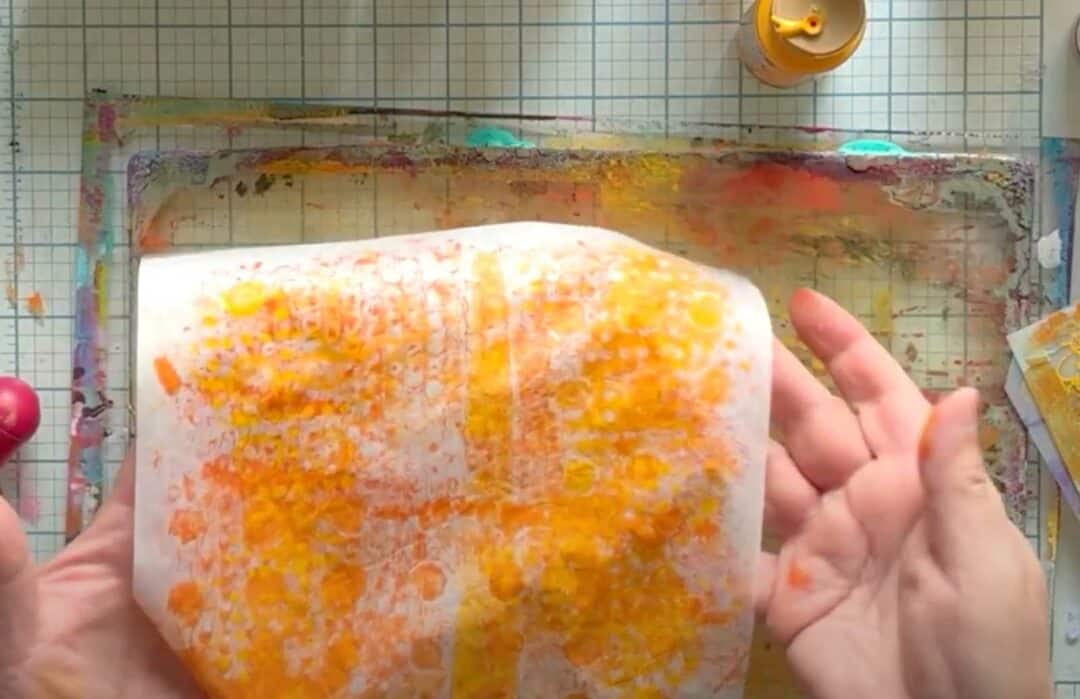 How to Make Gorgeous Fall Tissue Paper Collage Backgrounds · Artsy ...