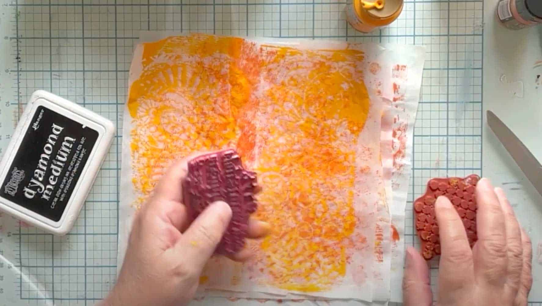 How to Make Gorgeous Fall Tissue Paper Collage Backgrounds · Artsy ...