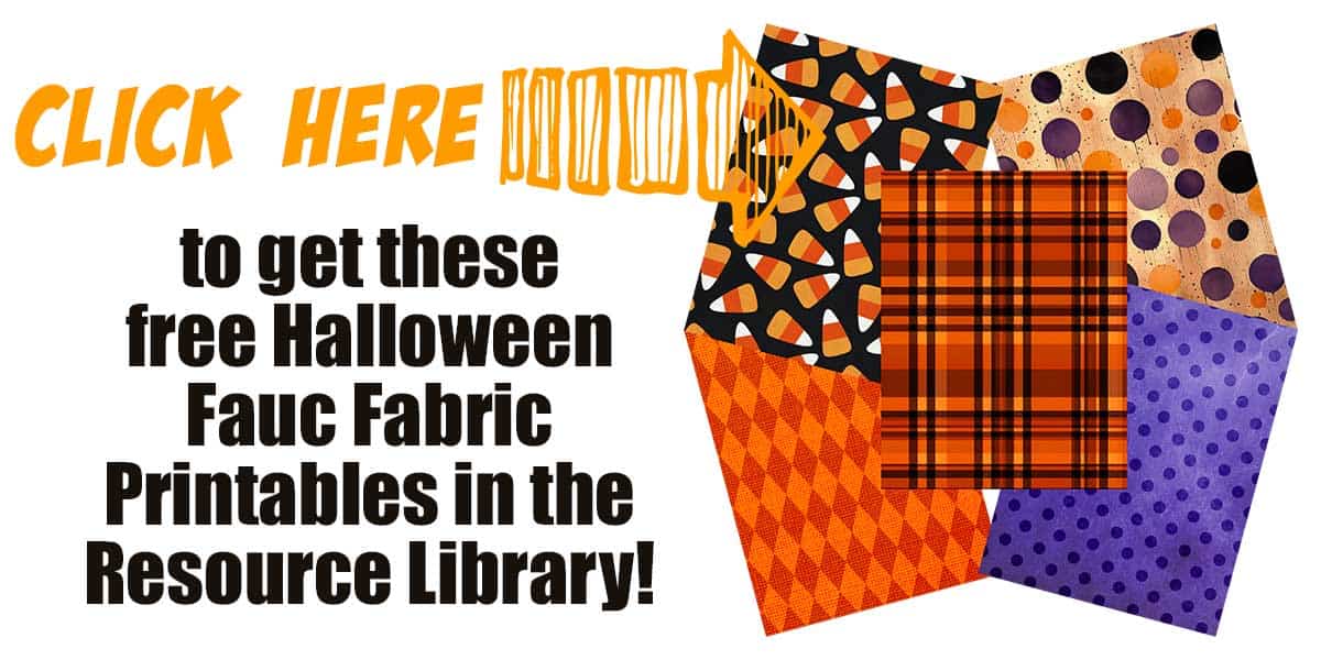 Cozy Up to Halloween with These Faux Fabric Printables (Full Page ...