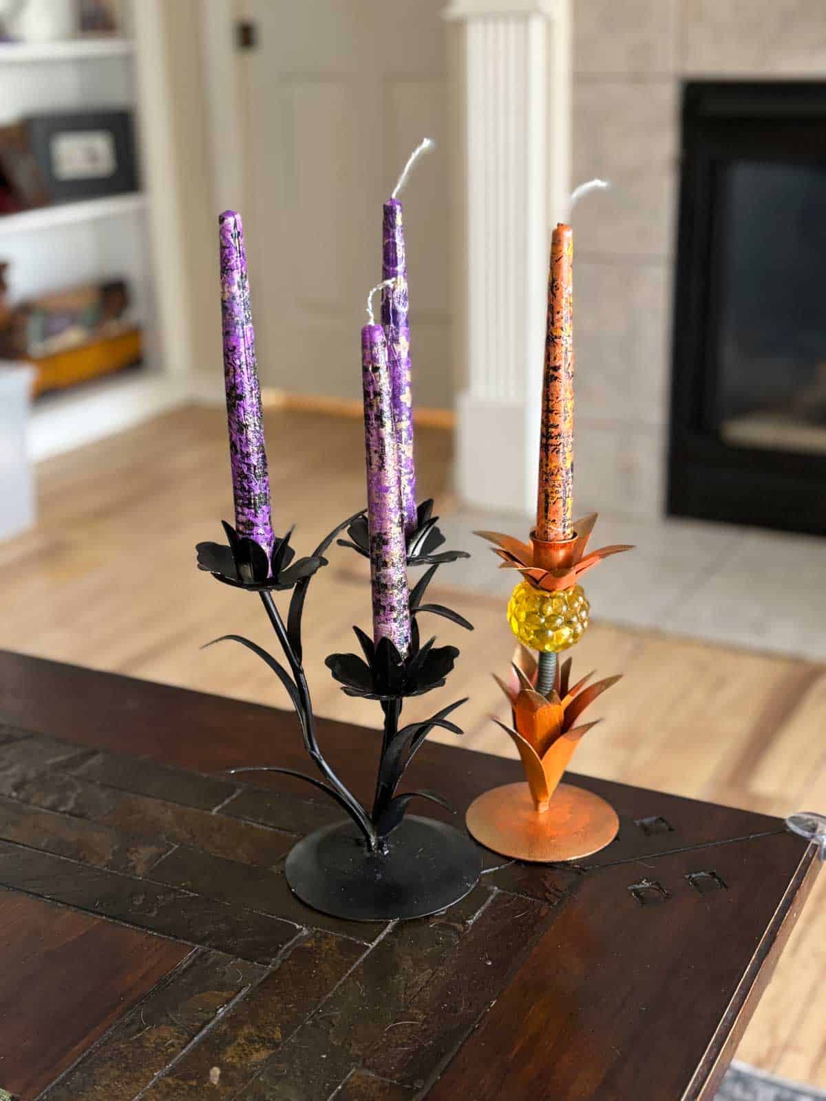 DIY Faux Taper Candles for Halloween & Fall: A Cozy + Crafty Glow-Up ...