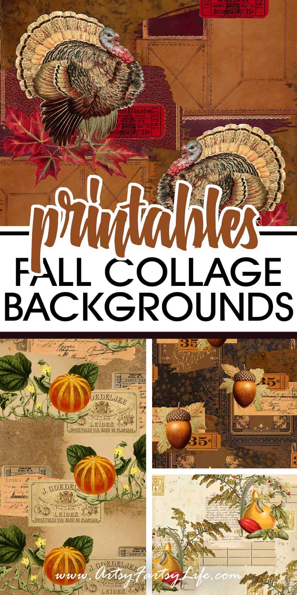 Thanksgiving Collage Printables You'll Love Using! · Artsy Fartsy Life