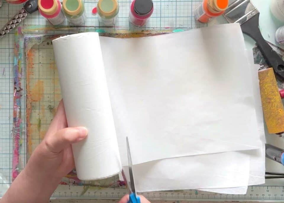 DIY Magic: Christmas Tissue Paper Using Paint, Stamps, Stencils ...