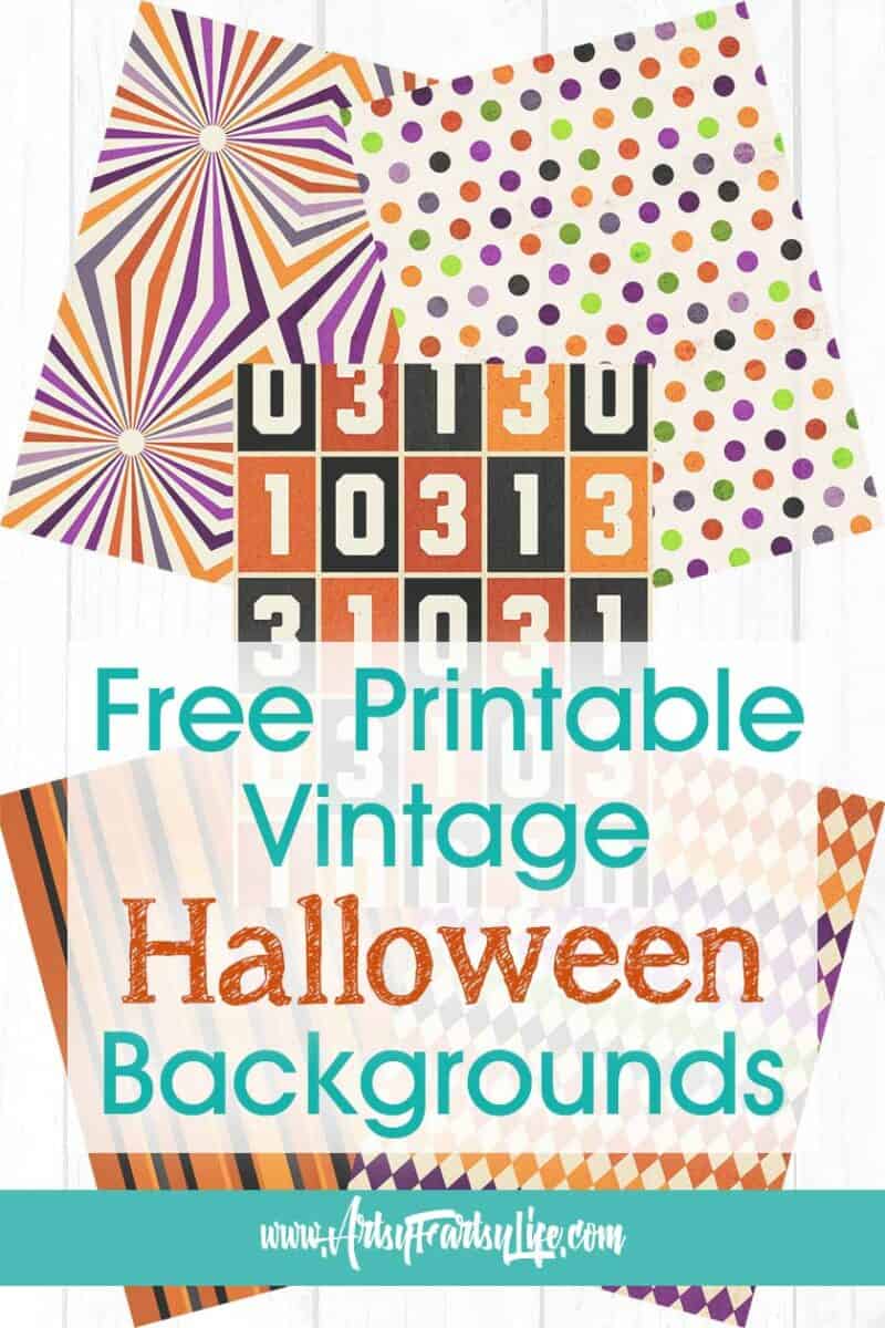 Retro Halloween Paper Backgrounds – Print & Create for Free! · Artsy ...