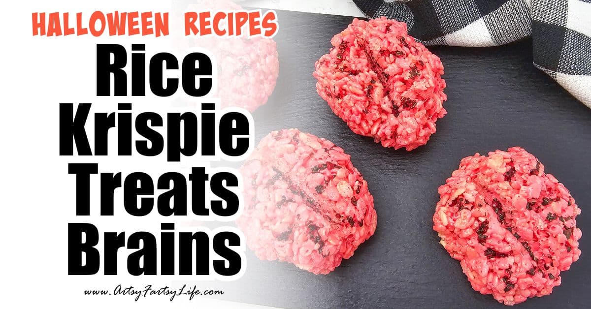 Creepy Halloween Rice Krispies Brains · Artsy Fartsy Life
