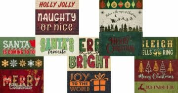 Vintage-Inspired Christmas Words – Free Printable Set for Holiday ...