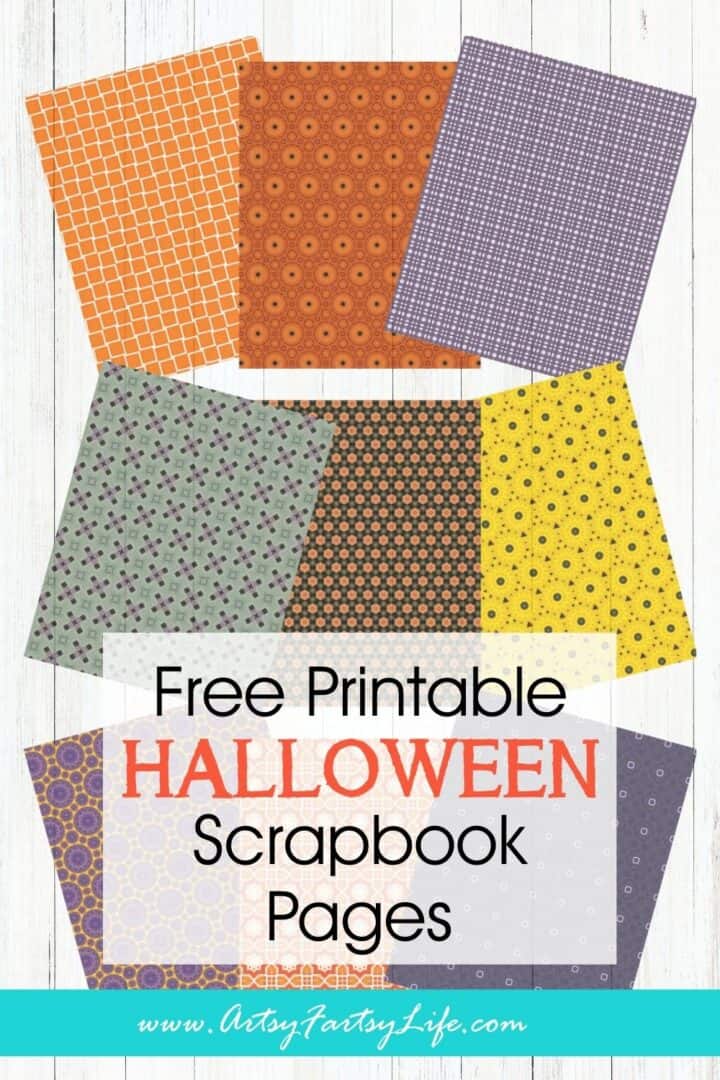 Vintage Halloween Scrapbook Patterns – Free Printables for Cozy Spooky ...
