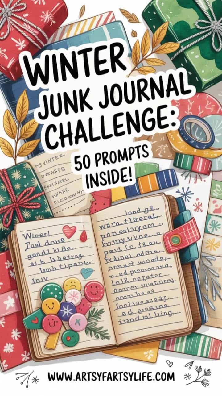 50 Cozy Winter Junk Journal Prompts to Spark Your Creativity · Artsy ...