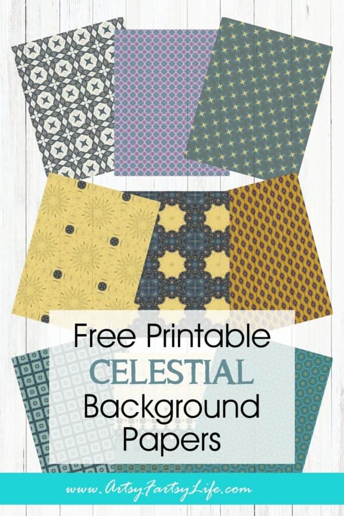 Magical Celestial Patterns – Free Printable Backgrounds for Dreamy ...