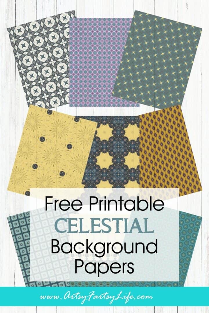 Magical Celestial Patterns – Free Printable Backgrounds for Dreamy ...