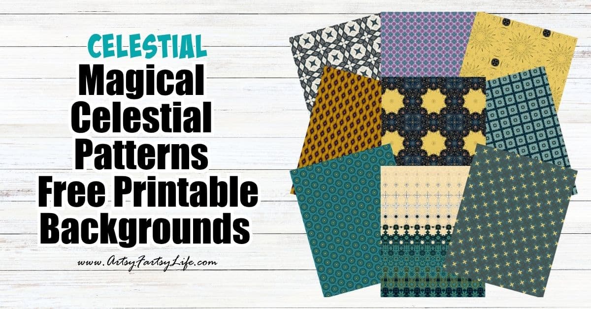 Magical Celestial Patterns – Free Printable Backgrounds for Dreamy ...