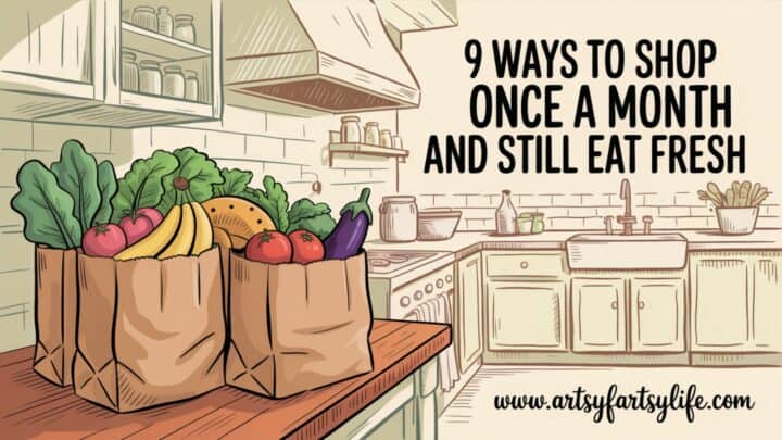 9 Ways To Shop Once a Month and Still Eat Fresh · Artsy Fartsy Life