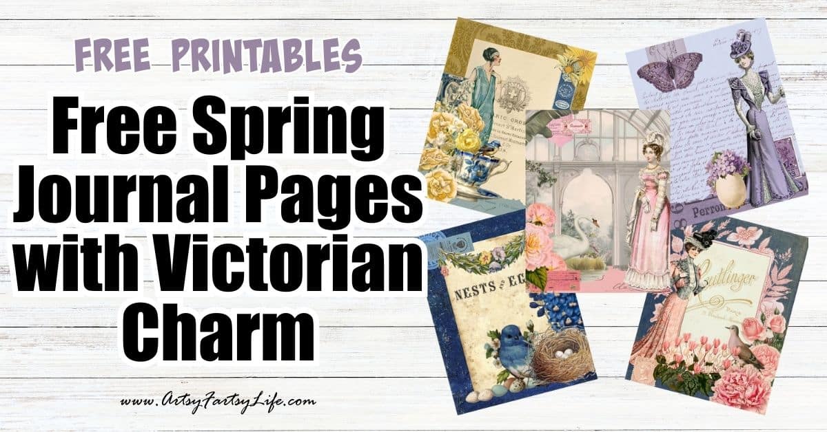Free Spring Journal Pages with Victorian Charm & Blooming Style · Artsy ...