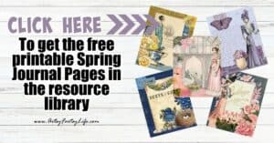 Free Spring Journal Pages with Victorian Charm & Blooming Style · Artsy ...