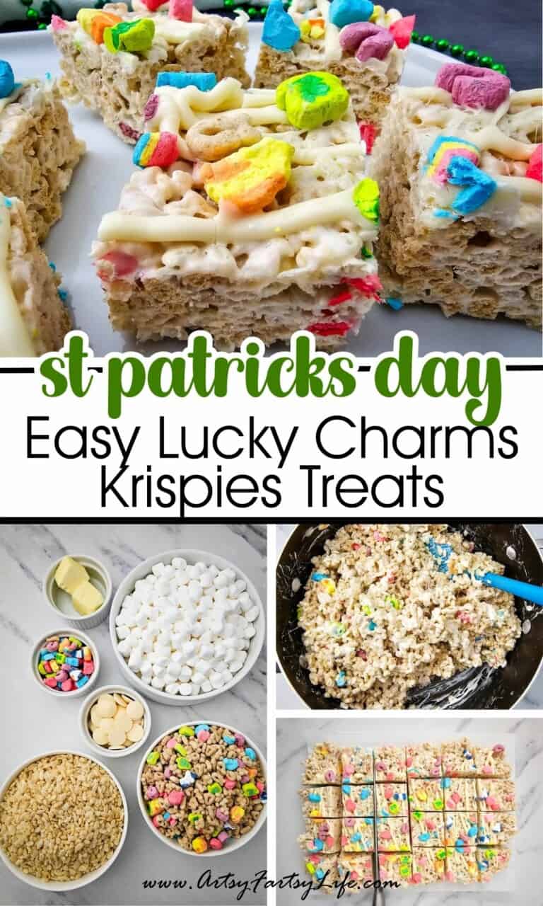 Easy Lucky Charms Krispies Treats for St. Patrick’s Day · Artsy Fartsy Life